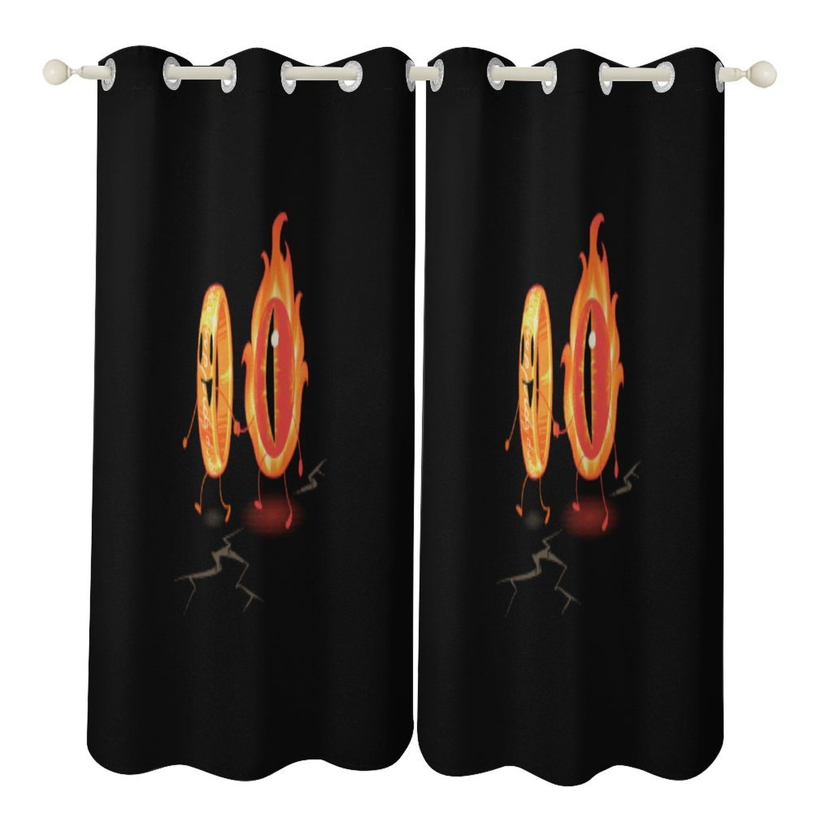 Lord of the Rings Bedroom Curtains 2 Panel Sets 52"x84" with Grommets ...