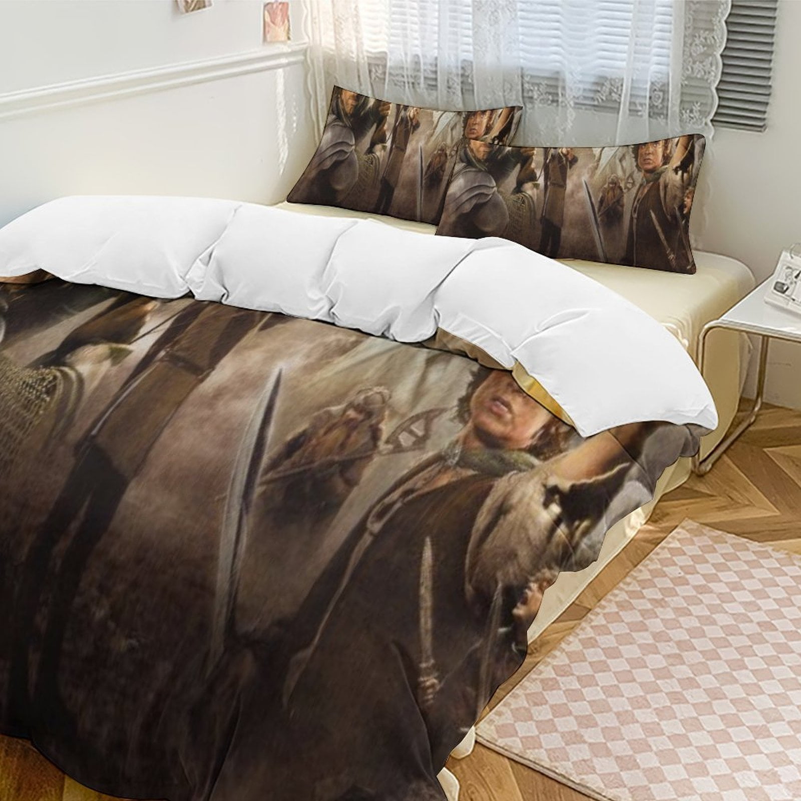 Lord of the Rings Duvet Covers Pillowcases 3 Piece Set 79"x90",Bedding ...