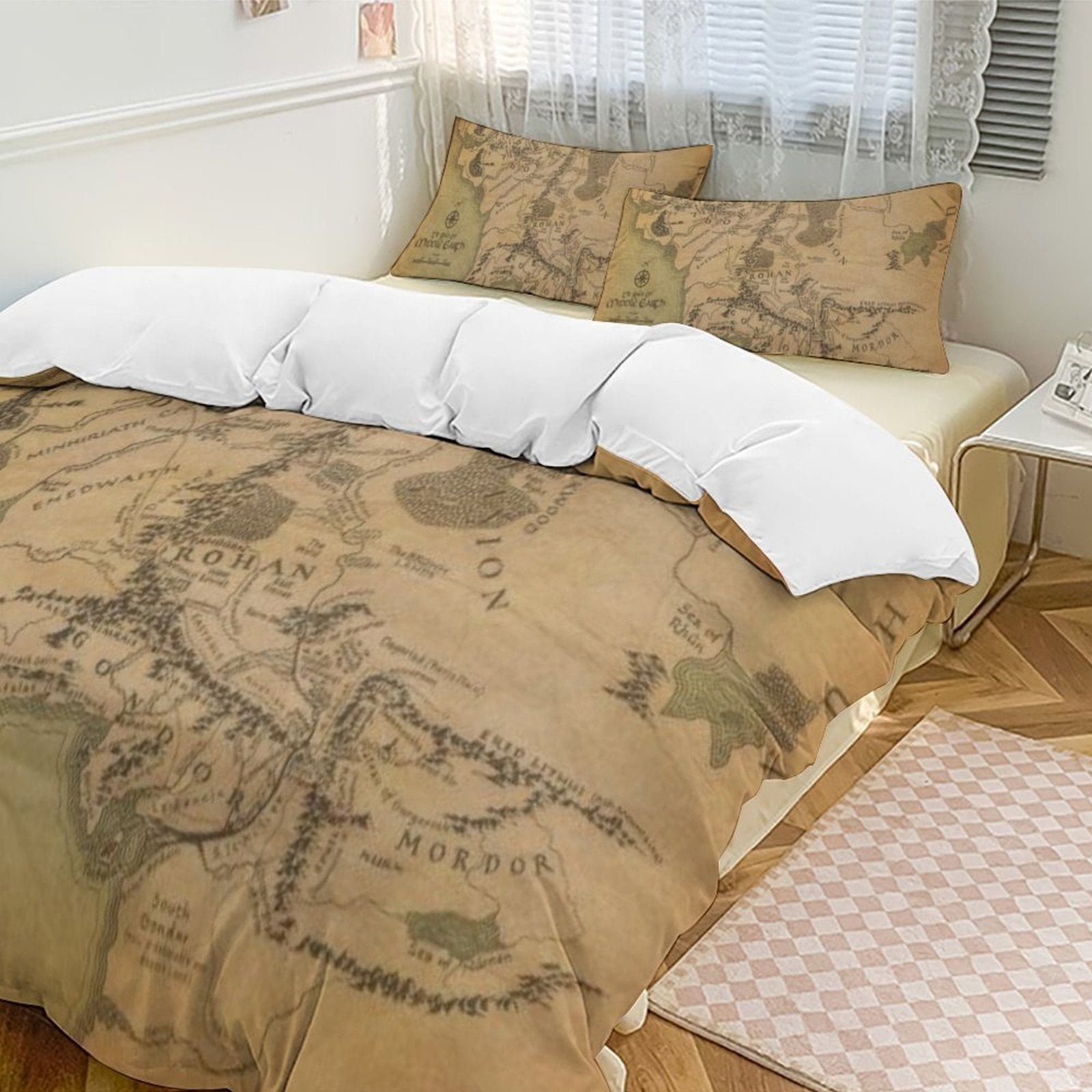 Lord of the Rings Duvet Covers Pillowcases 3 Piece Set 79"x90",Bedding ...