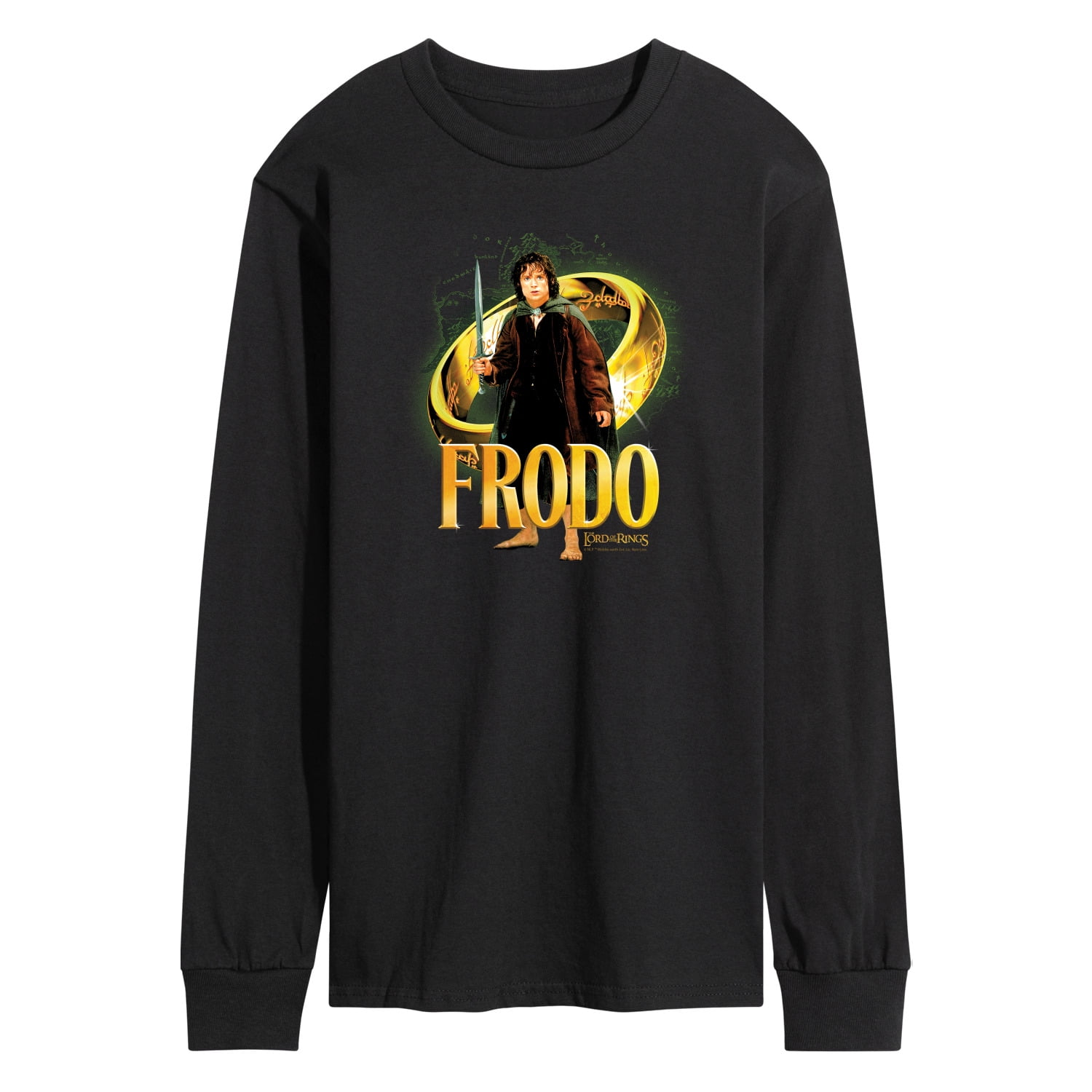 Lord of the Rings - Frodo Baggins Ring Comp - Men's Long Sleeve Tee ...