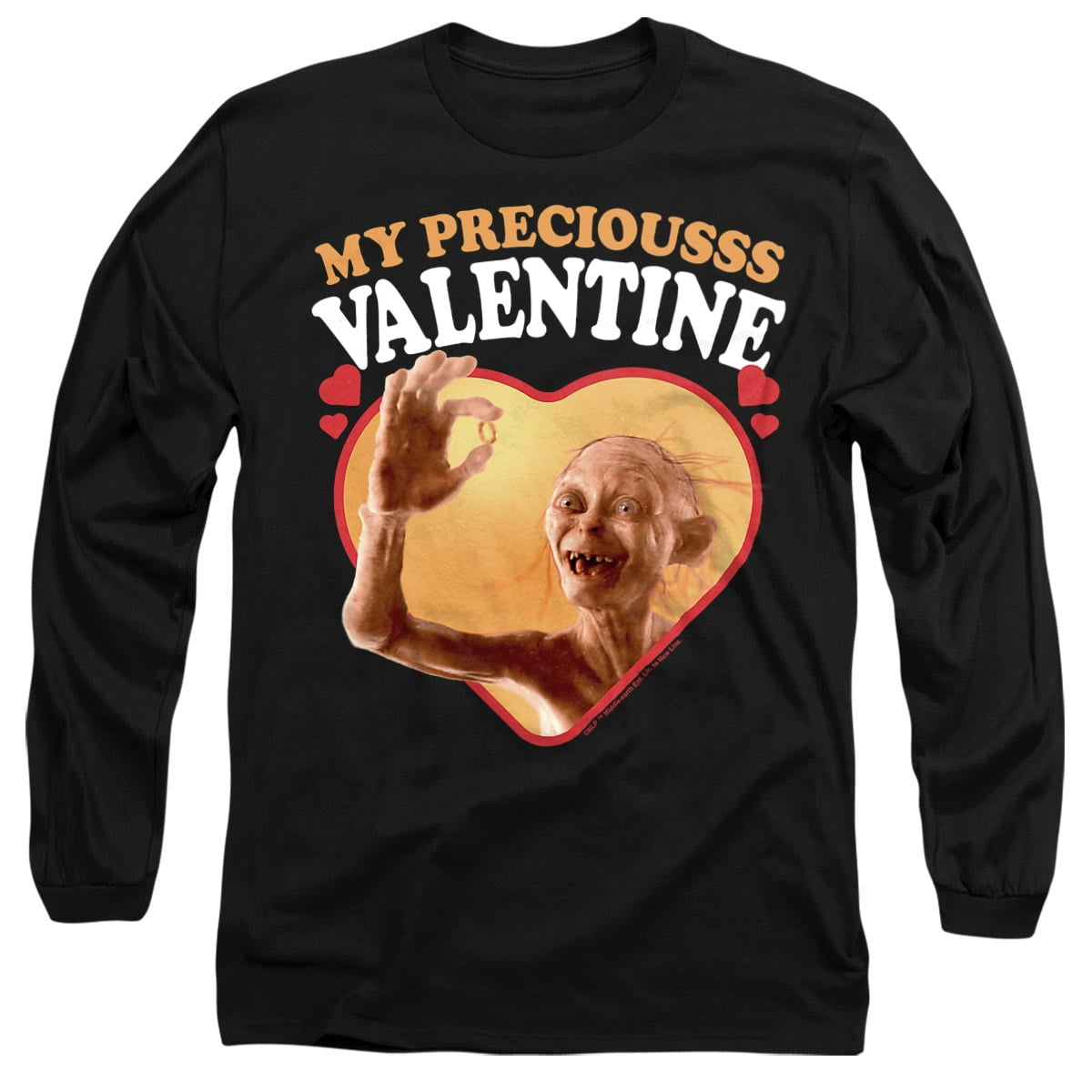 Lord of the Rings Gollum My Precious Valentine Unisex Adult Long-Sleeve ...