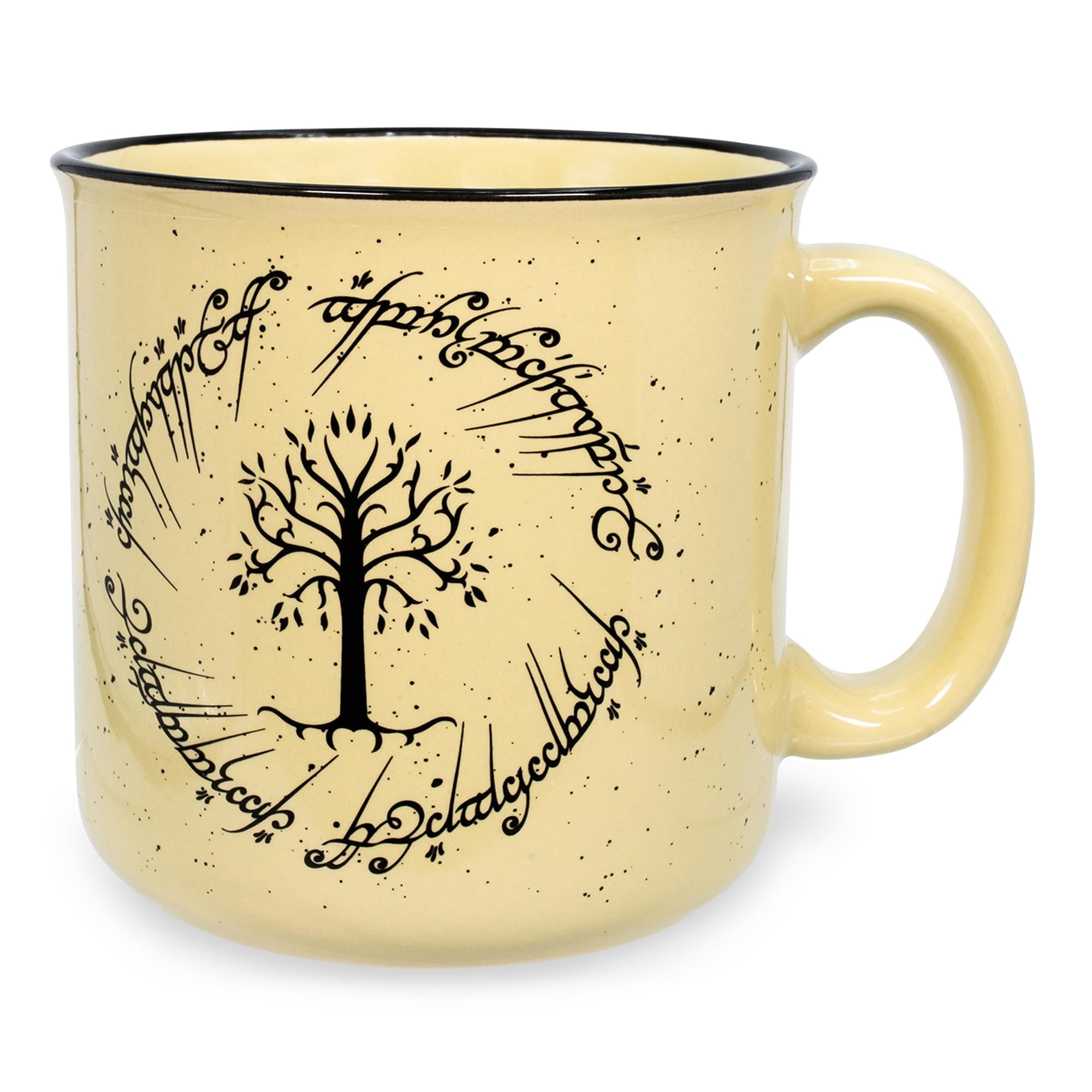 Lord of the Rings 20oz Ceramic Coffee Cup with Gondor Elven Text ...