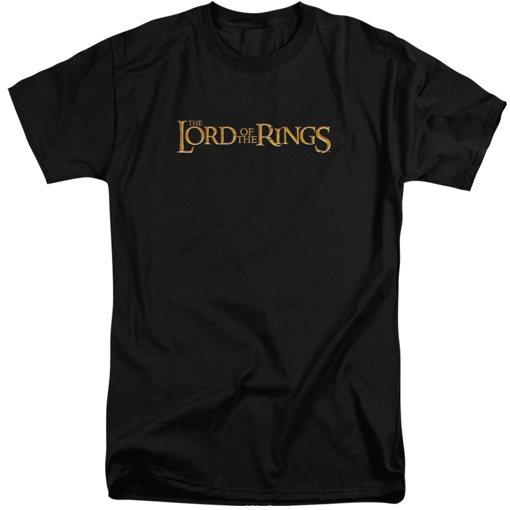 Lord of the Rings Lotr Logo S/S Adult Tall Black - Walmart.com