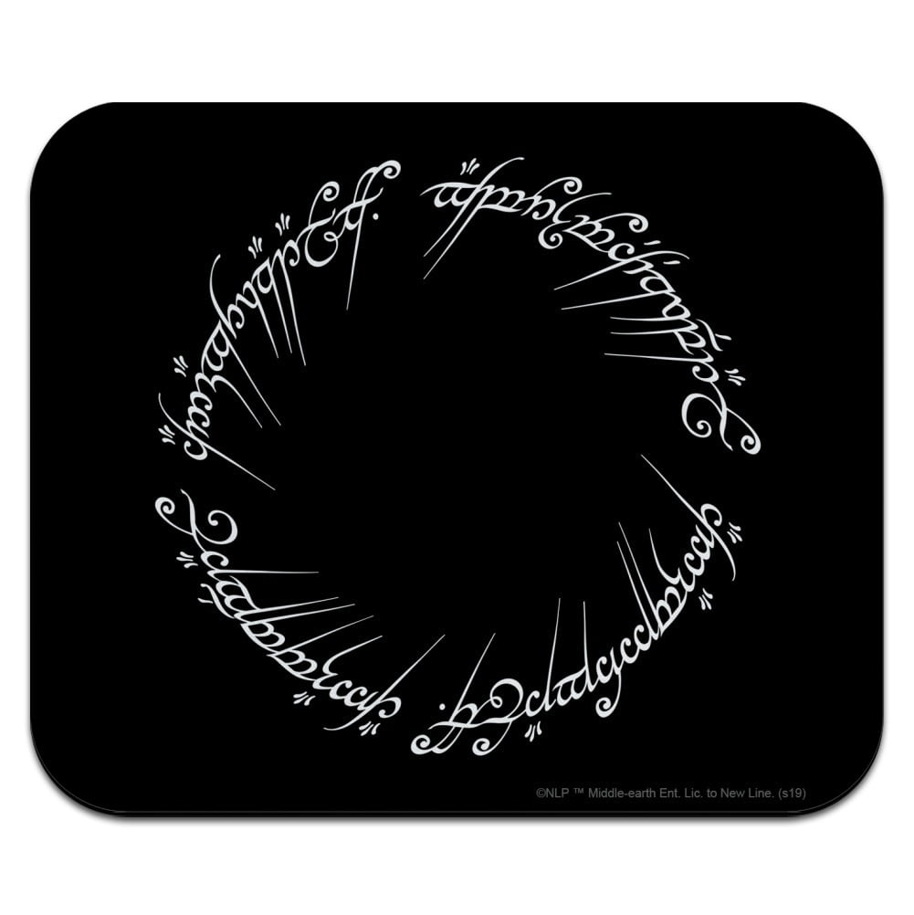 Lord of the Rings Mordor Script Low Profile Thin Mouse Pad Mousepad ...