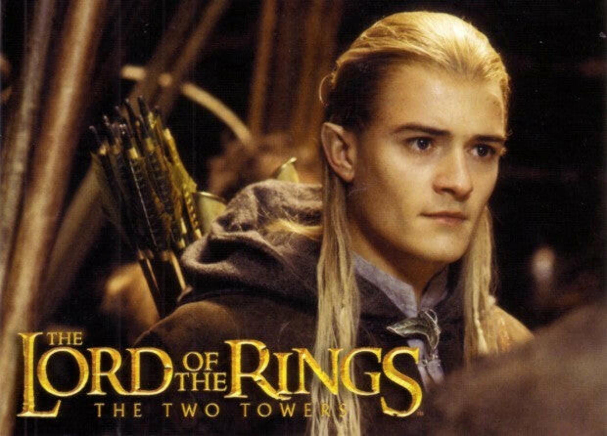 Lord of the Rings The Two Towers movie 2003 promo postcard (Legolas ...