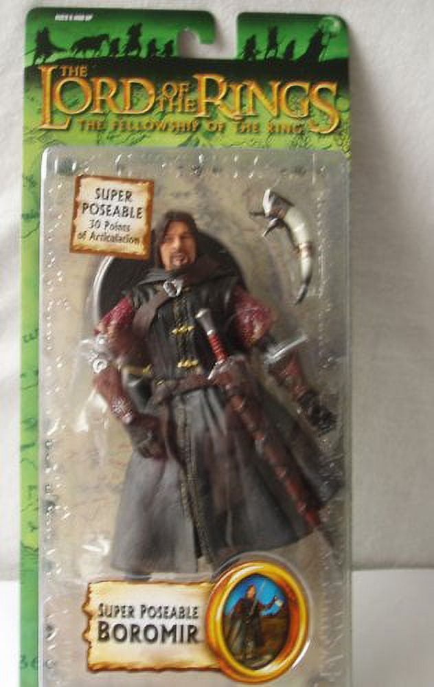 Lord of the Rings Trilogy Fellowship of the Ring Action Figure Series 4 Super Poseable Boromir ...
