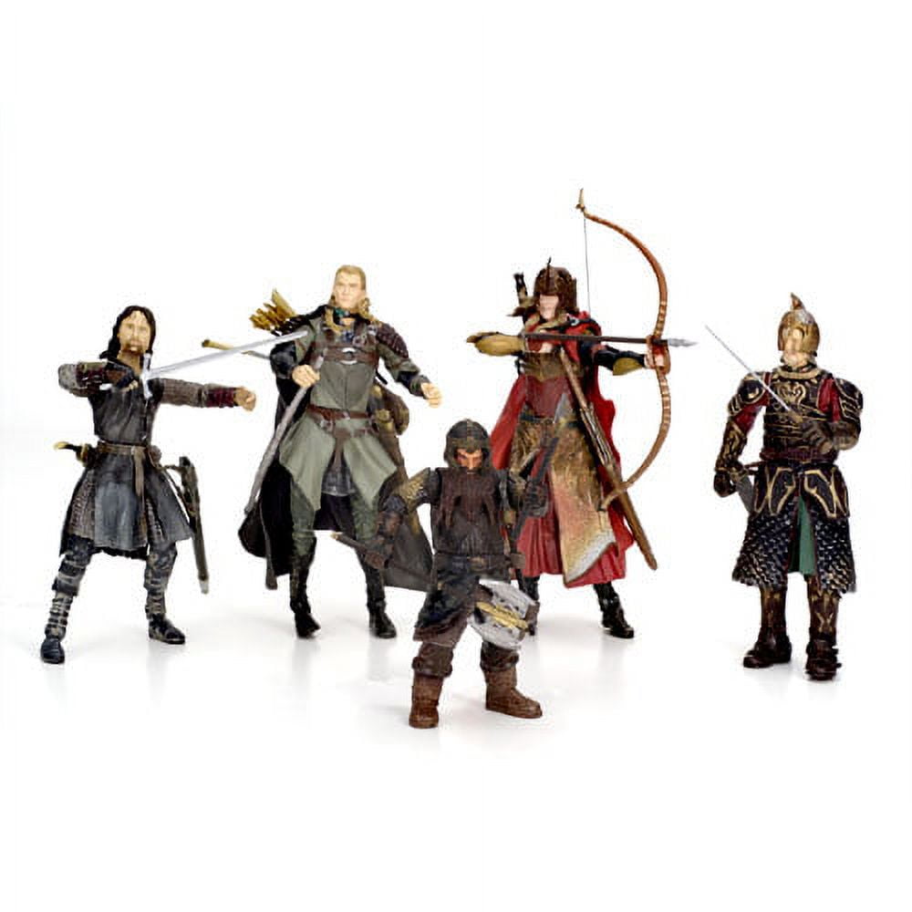 Lord of the Rings Two Towers Heroes of Helms Deep Action Figure 5Pack ...