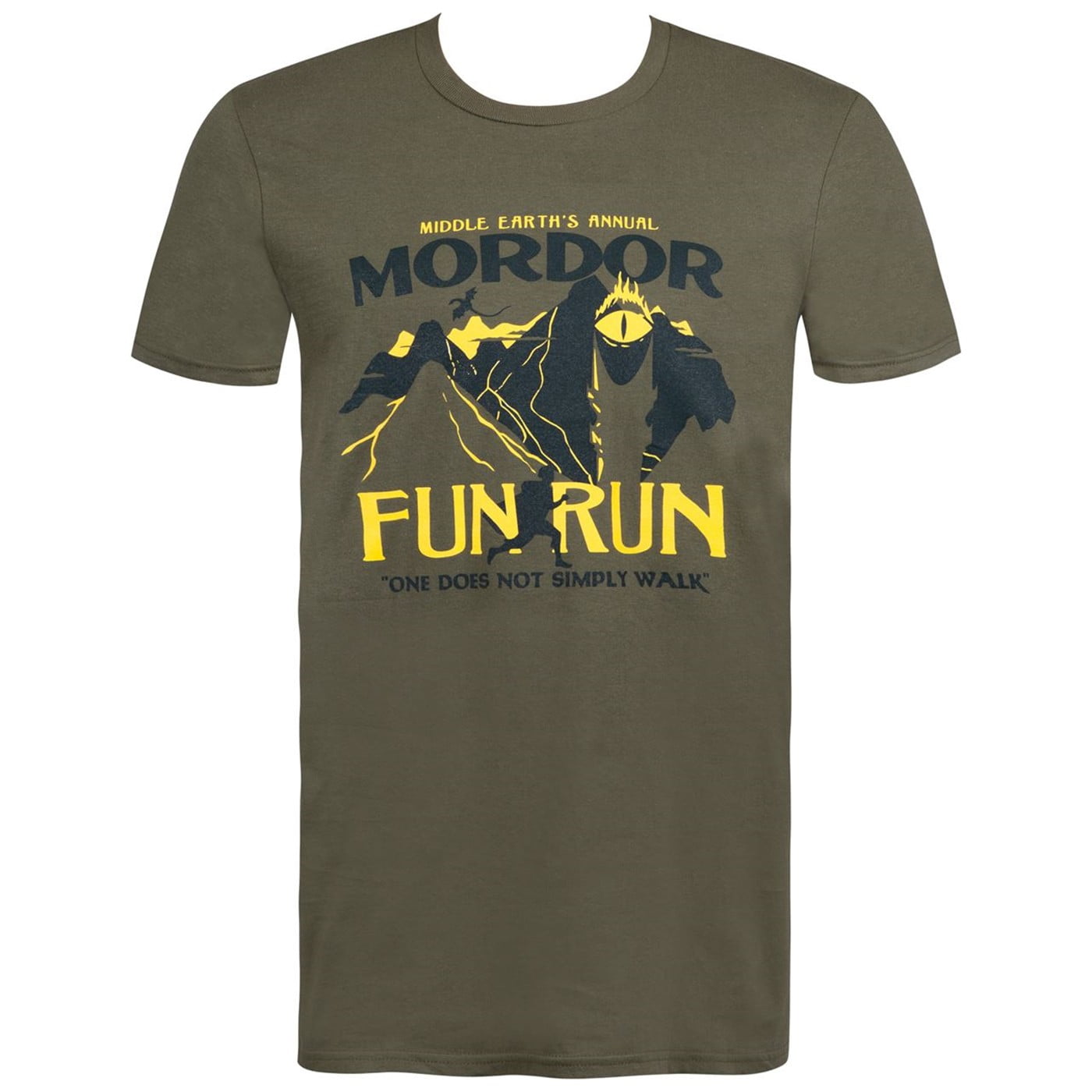 Lord of the Rings Mordor Fun Run Mens T-Shirt - Large - Walmart.com