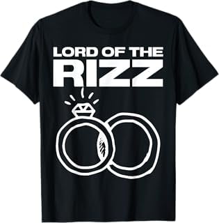 Lord of the Rizz Wedding Rings Marriage Engagement T-Shirt - Walmart.com