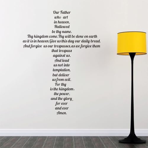 The Lord’s Prayer Wall Decals Quotes Our Father who Art in Heaven ...