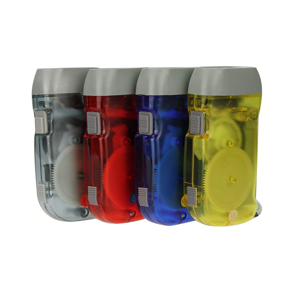 Lorddream 4 Pcs Hand Crank Flashlight Powerful Emergency Light Safety ...