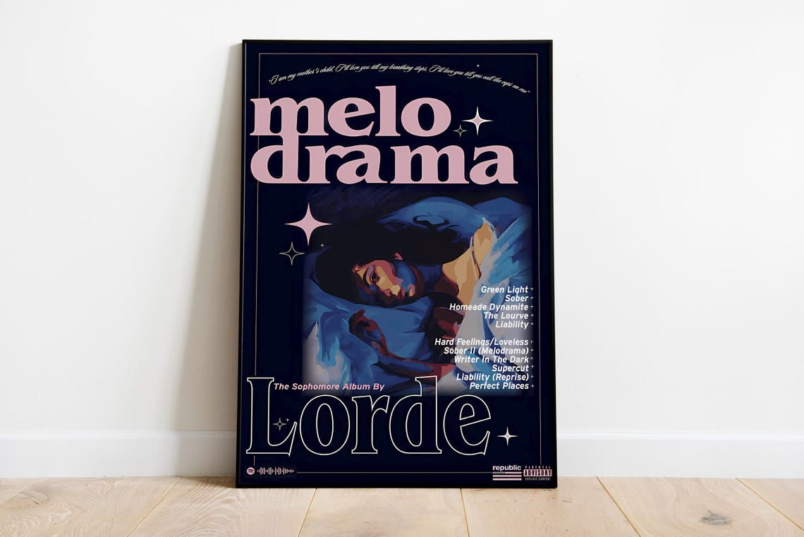 Lorde Album Cover : Music Wall Art Print #264, Unframed Poster Size ...