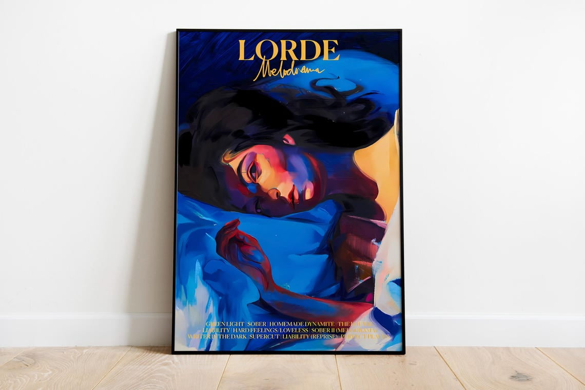 Lorde Album Cover : Music Wall Art Print #680, Unframed Canvas Size ...