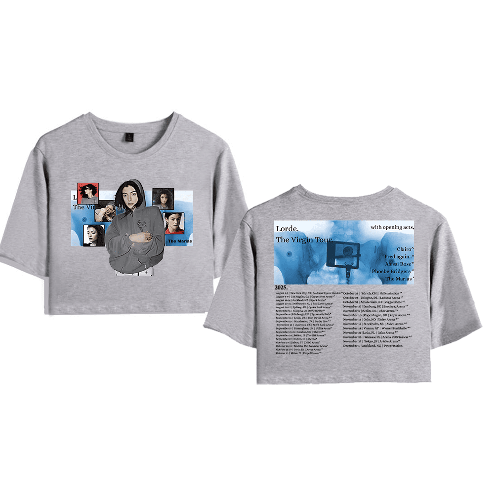 Lorde Merch The Virgin Tour 2025 Crop Top Graphic T-shirt Women Girl ...
