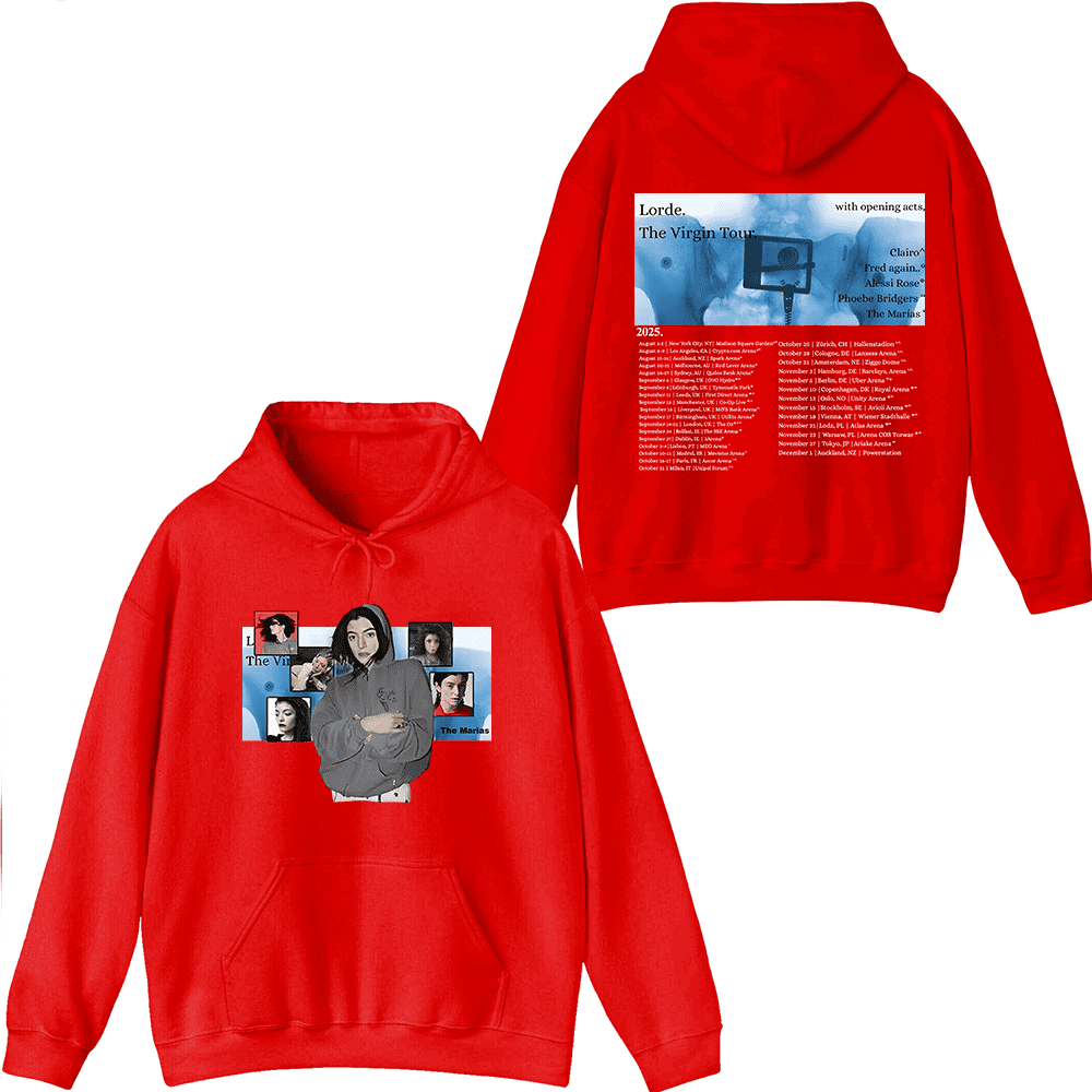 Lorde Merch The Virgin Tour 2025 Hoodie Men Women Long Sleeve Pullover ...