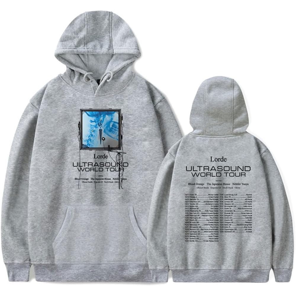Lorde Ultrasound World Tour 2025 Merch Hoodie Pockets Drawstring Unisex ...