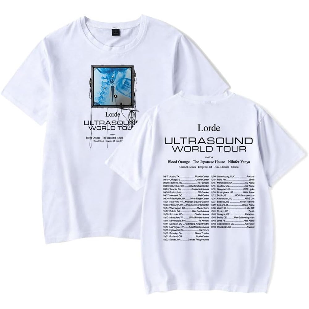 Lorde Ultrasound World Tour 2025 Merch Short Sleeve T-shirt Unisex ...
