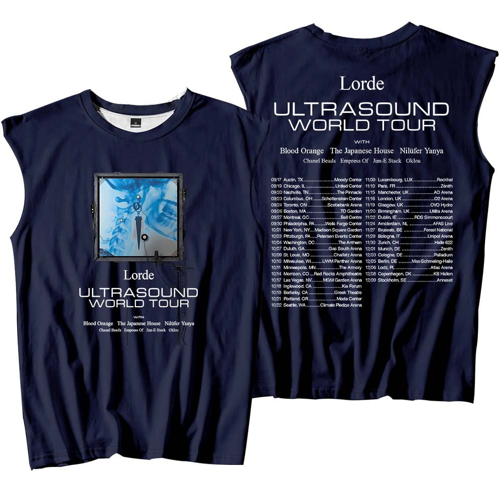 Lorde Ultrasound World Tour 2025 Merch Tank Tops Sleeveless Sport Vest ...