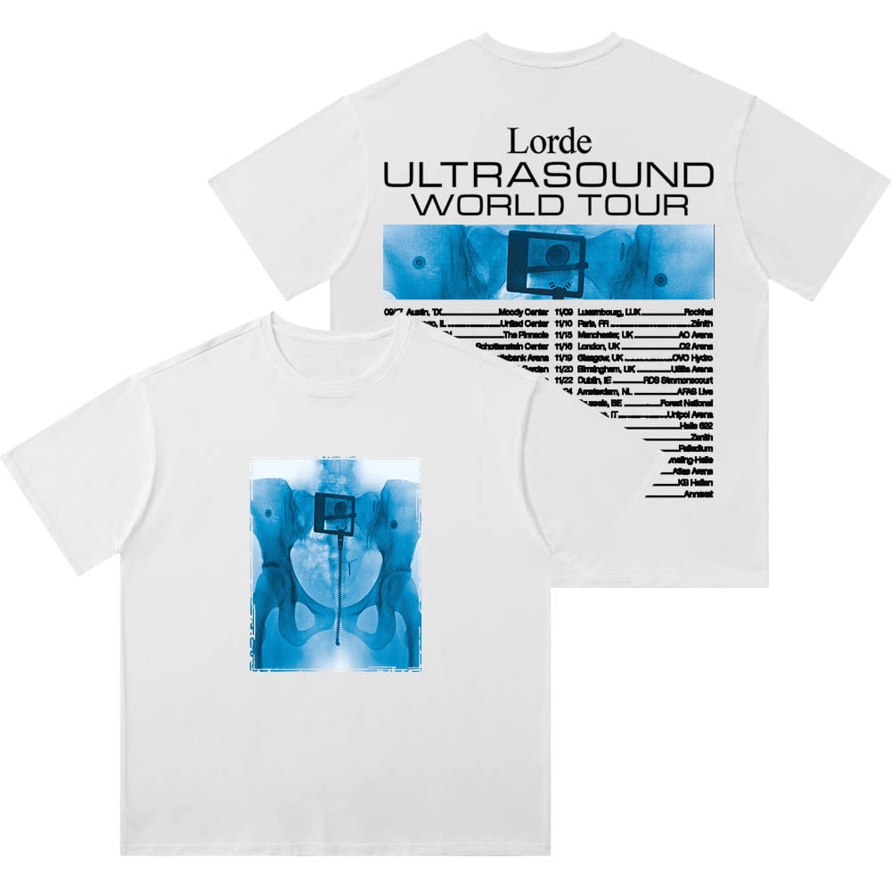 Lorde Ultrasound World Tour Merch Vintage Wash T-Shirts Cosplay Unisex ...
