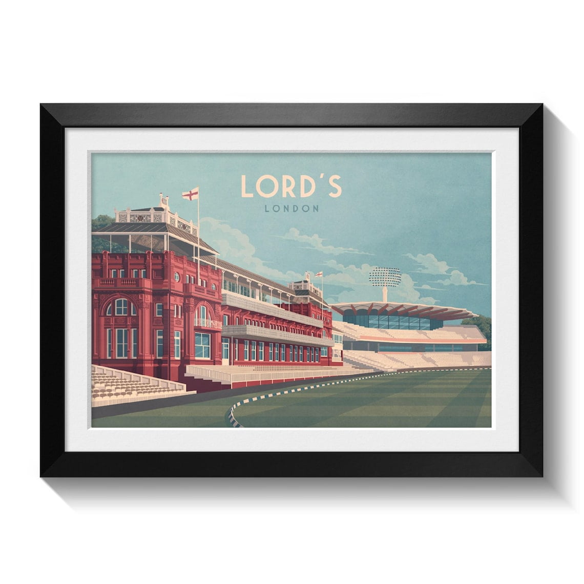 Lords Cricket Ground Poster, Lord'S Pavilion Print, Architecture Print ...