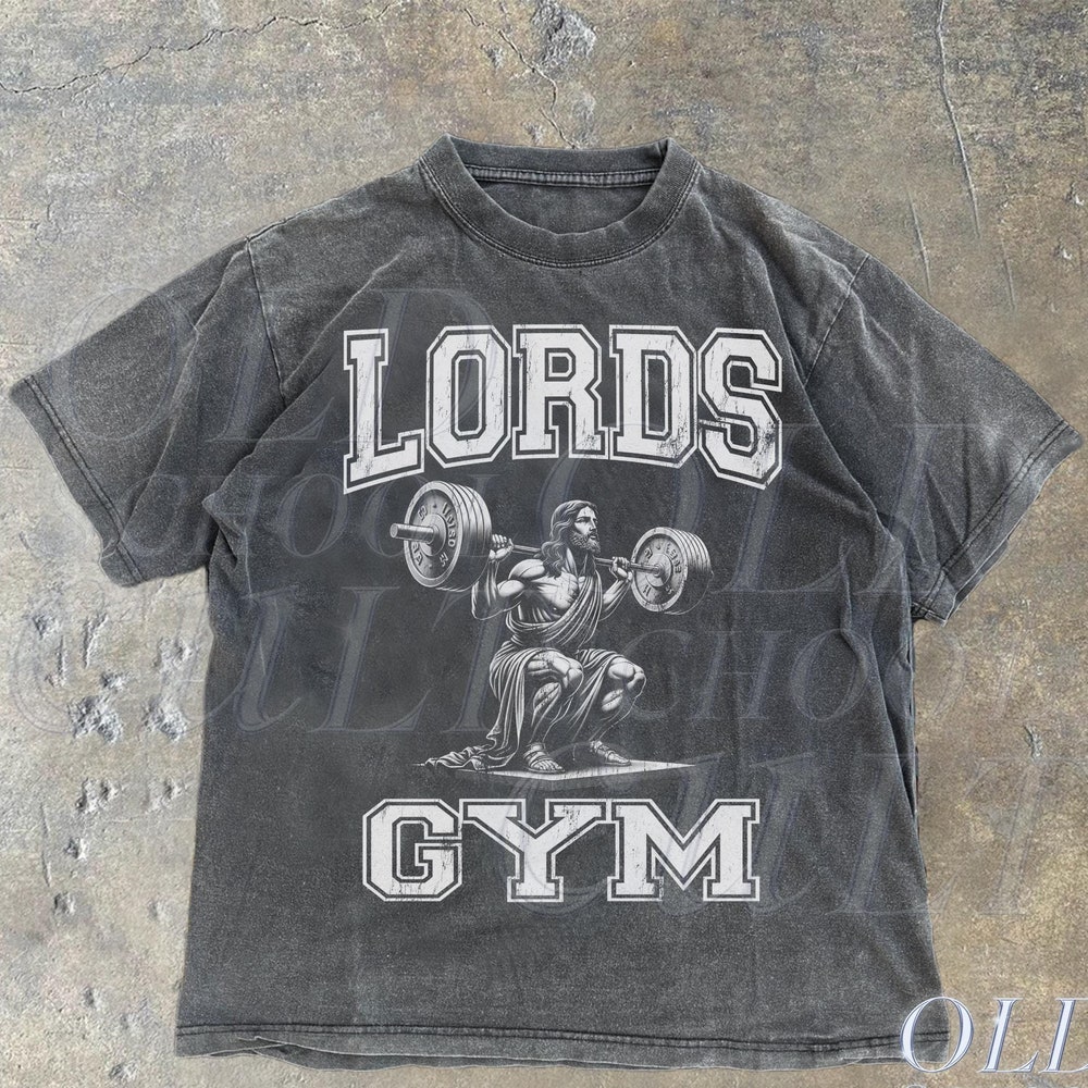 Lords Gym Vintage 90S Graphic Shirt, Jesus Pump Cover Shirt, Bench ...