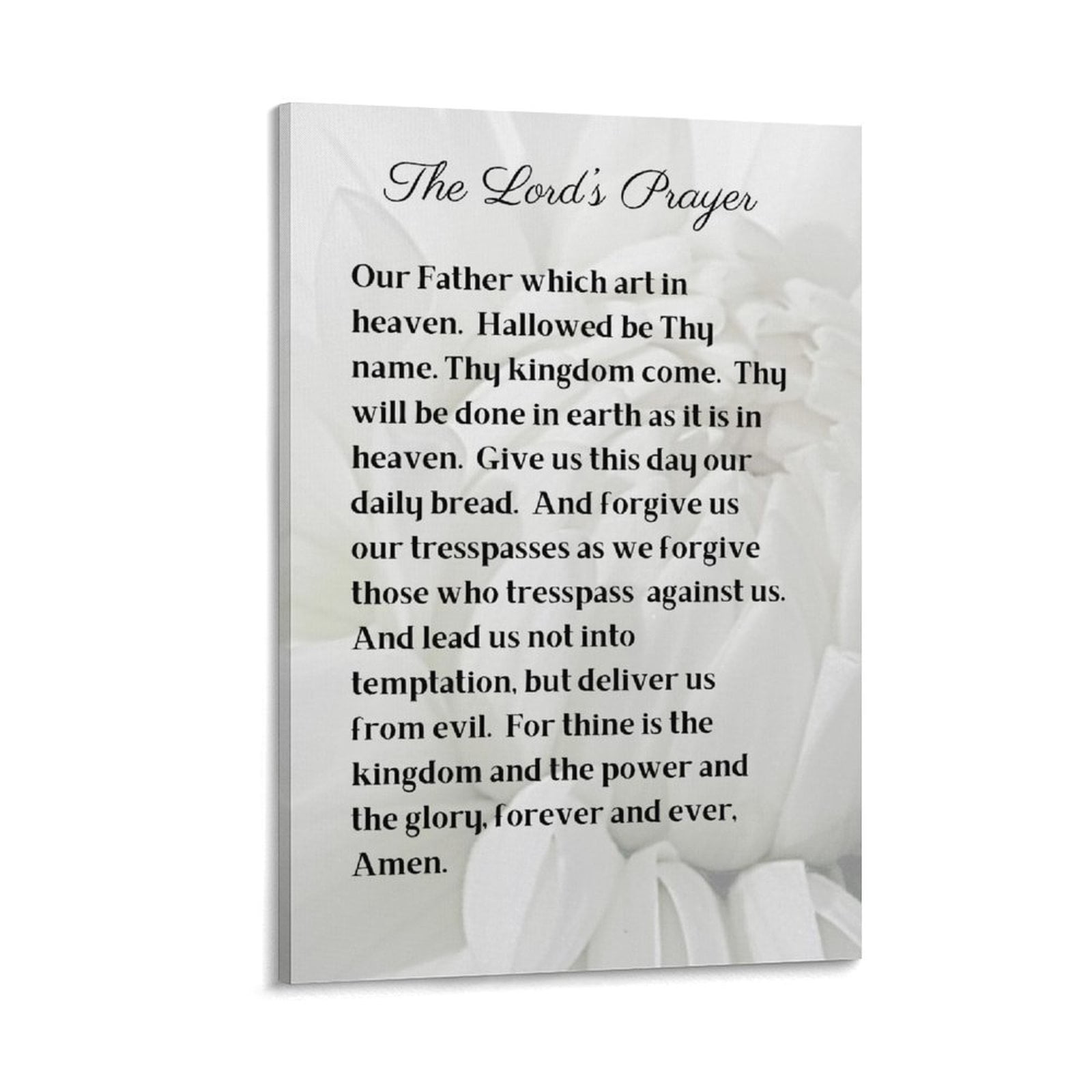 Lords Prayer Catholic - Christian - Religious Gifts- Bible Verse - God ...