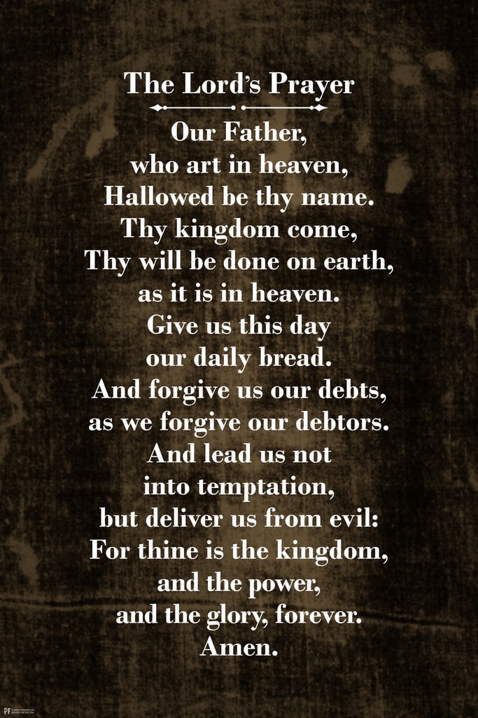 The Lords Prayer Our Father Shroud of Turin Bible Quote Spiritual Decor ...