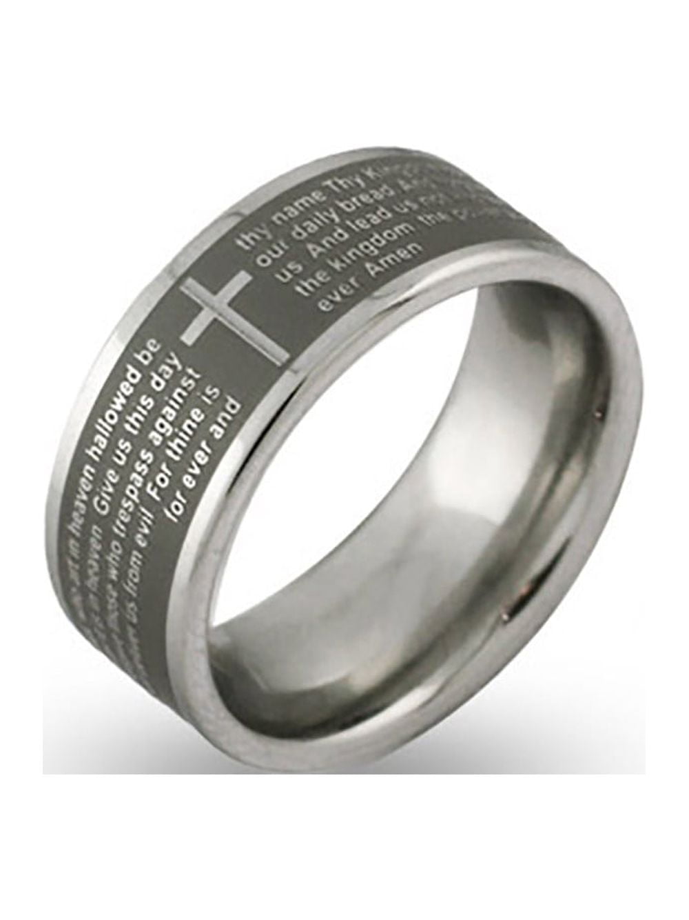 Lords Prayer Message Ring for Women & Men, Ring Sizes 5 to 12 - Walmart.com
