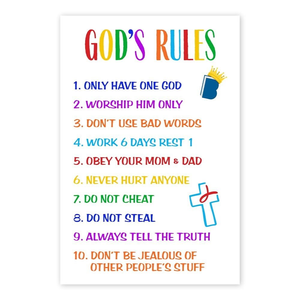 Lords Prayer Poster - Wall Art Our Father Prayer Decor for Church ...