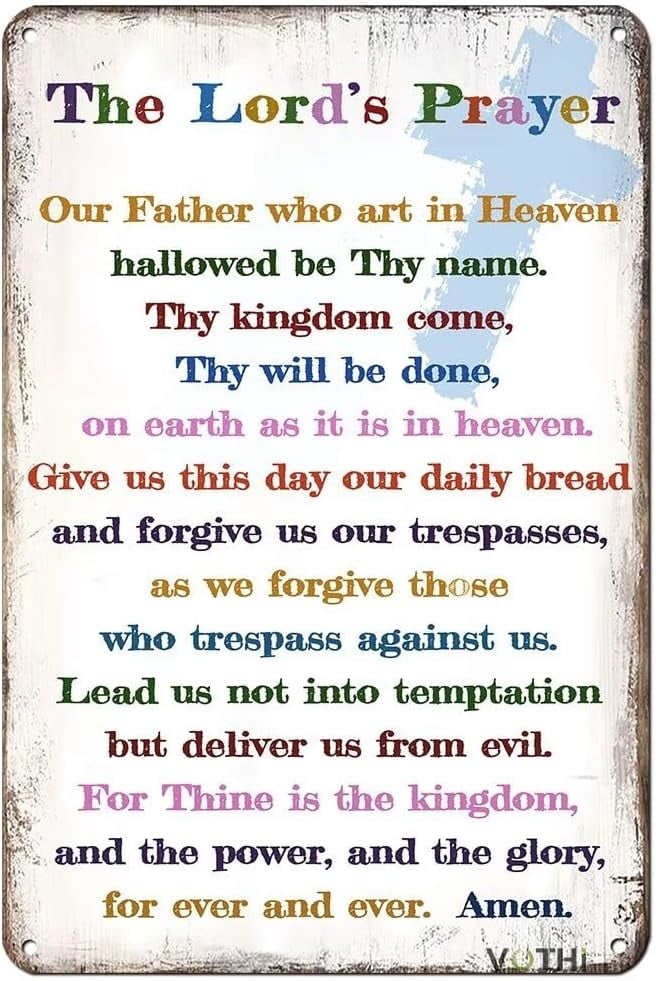 Lords Prayer Wall Decor,Religious Decor,Christian Scripture Wall Art ...