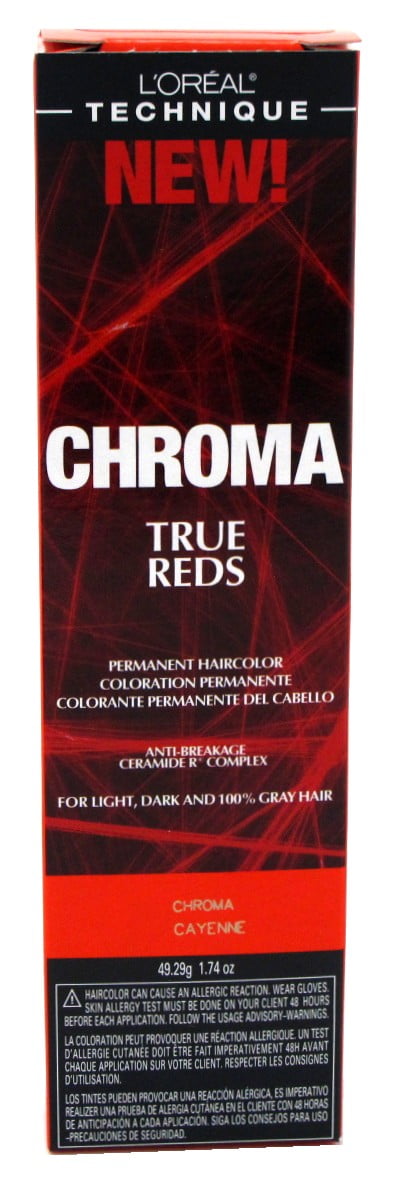 Loreal Chroma True Reds Hair Color - Cayenne 1.74oz (Pack of 3 ...