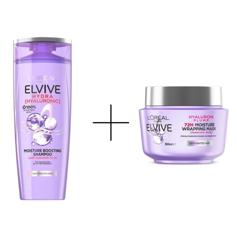 Loreal Elseve Hydra [Hyaluronic] 72 Hour Moisture Plumping Mask 300 ML ...