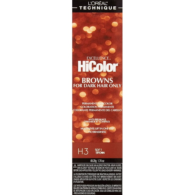 Loreal Excel Hicolor H03 Tube Soft Brown 1.74Oz (6 Pack) - Walmart.com