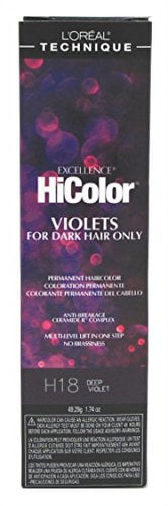 Loreal Excel Hicolor H18 Tube Deep Violet 1.74oz (2 Pack) - Walmart.com