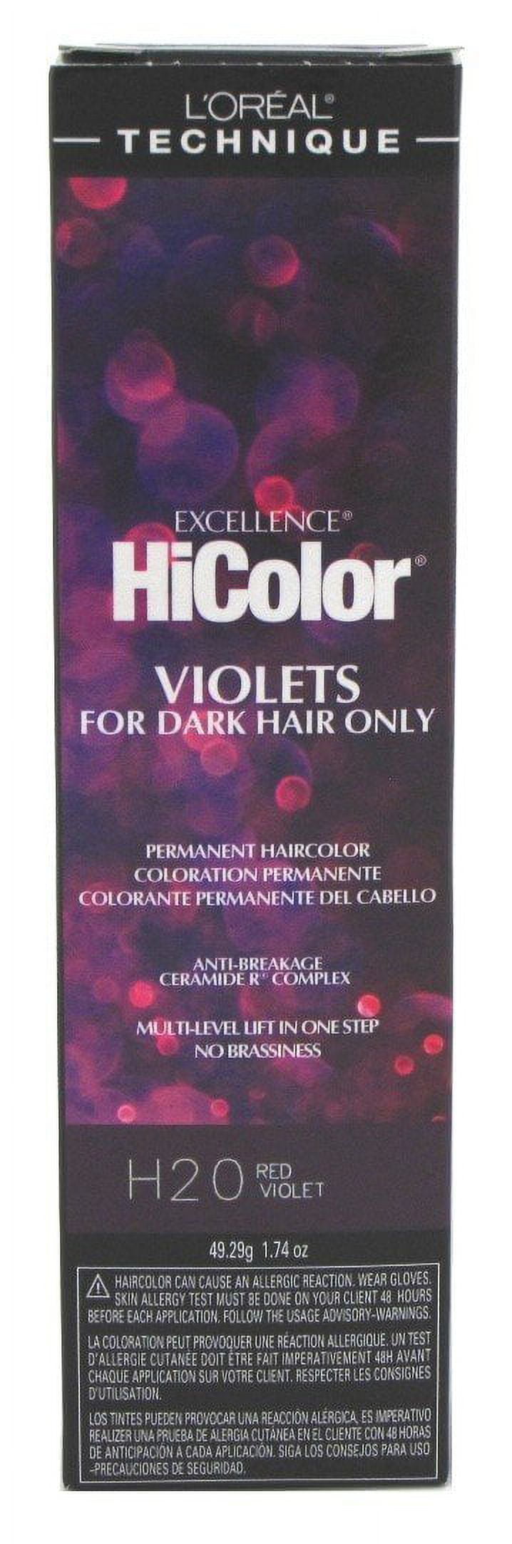 Loreal Excel Hicolor H20 Tube Red Violet 1.74oz (3 Pack) - Walmart.com