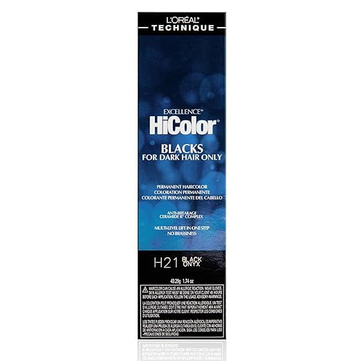 Loreal Excel Hicolor H21 Tube Black Onyx, 1.74 oz, 6 Pack - Walmart.com