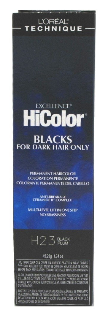 Loreal Excel Hicolor H23 Tube Black Plum 1.74Oz (2 Pack) - Walmart.com