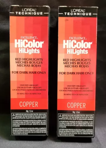 Loreal Excel Hicolor Hilights Copper 1.2oz (2 Pack) - Walmart.com