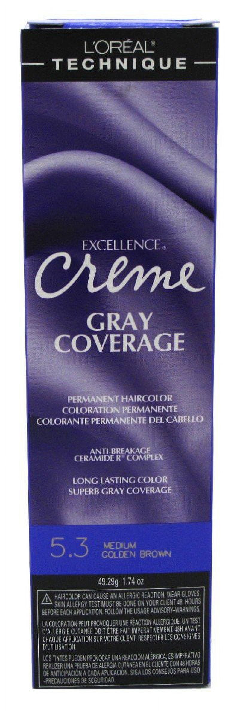 Loreal Excellence Creme Color #5.3 Medium Golden Brown 1.74 Ounce (51Ml ...