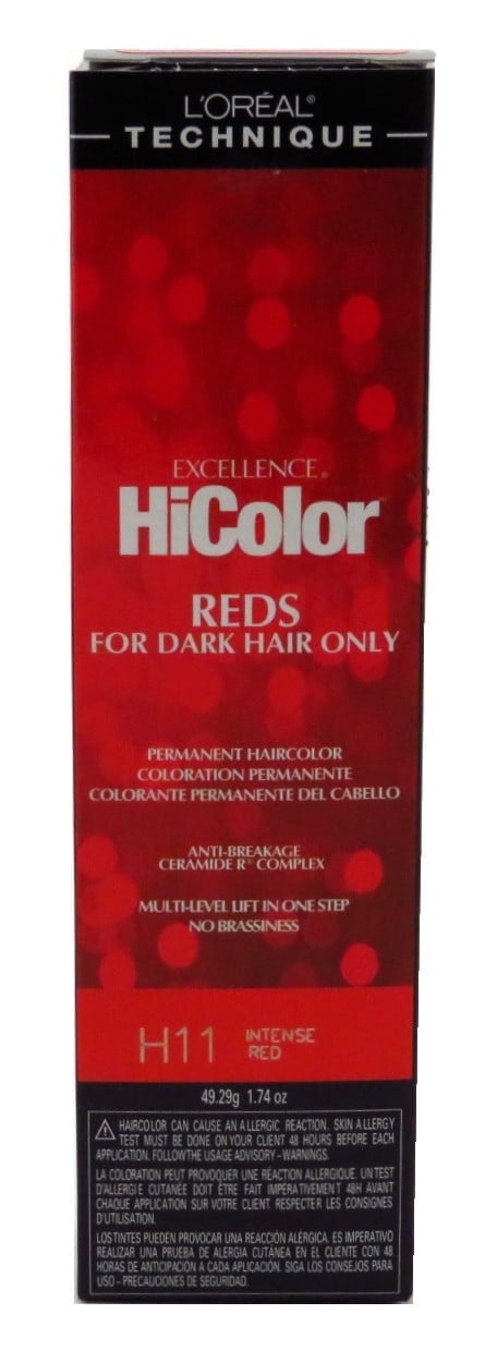 Loreal Excellence Hicolor H11 Tube Intense Red 1.74oz (Pack of 2 ...
