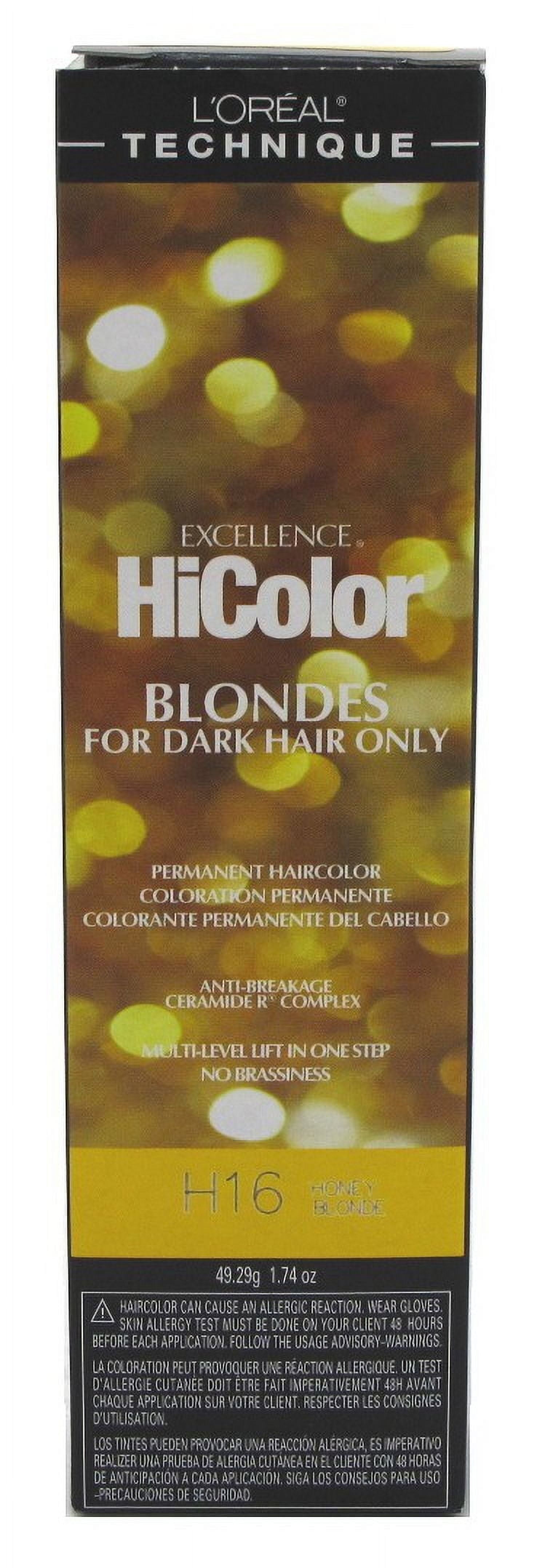 Loreal Excellence Hicolor H16 Tube Honey Blonde 1.74 Ounce (51ml) (Pack ...