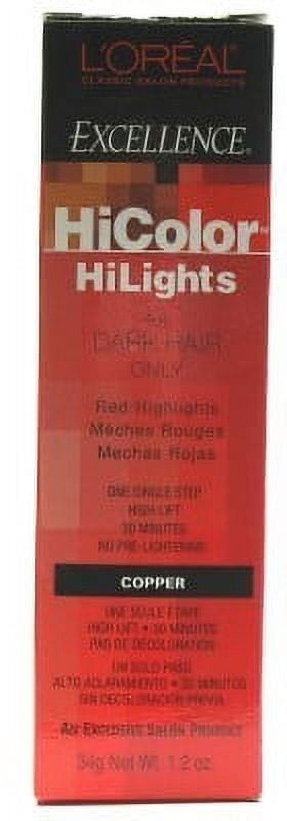Loreal Excellence Hicolor Hilights Copper 1.2 Ounce (35ml) (Pack of 6 ...
