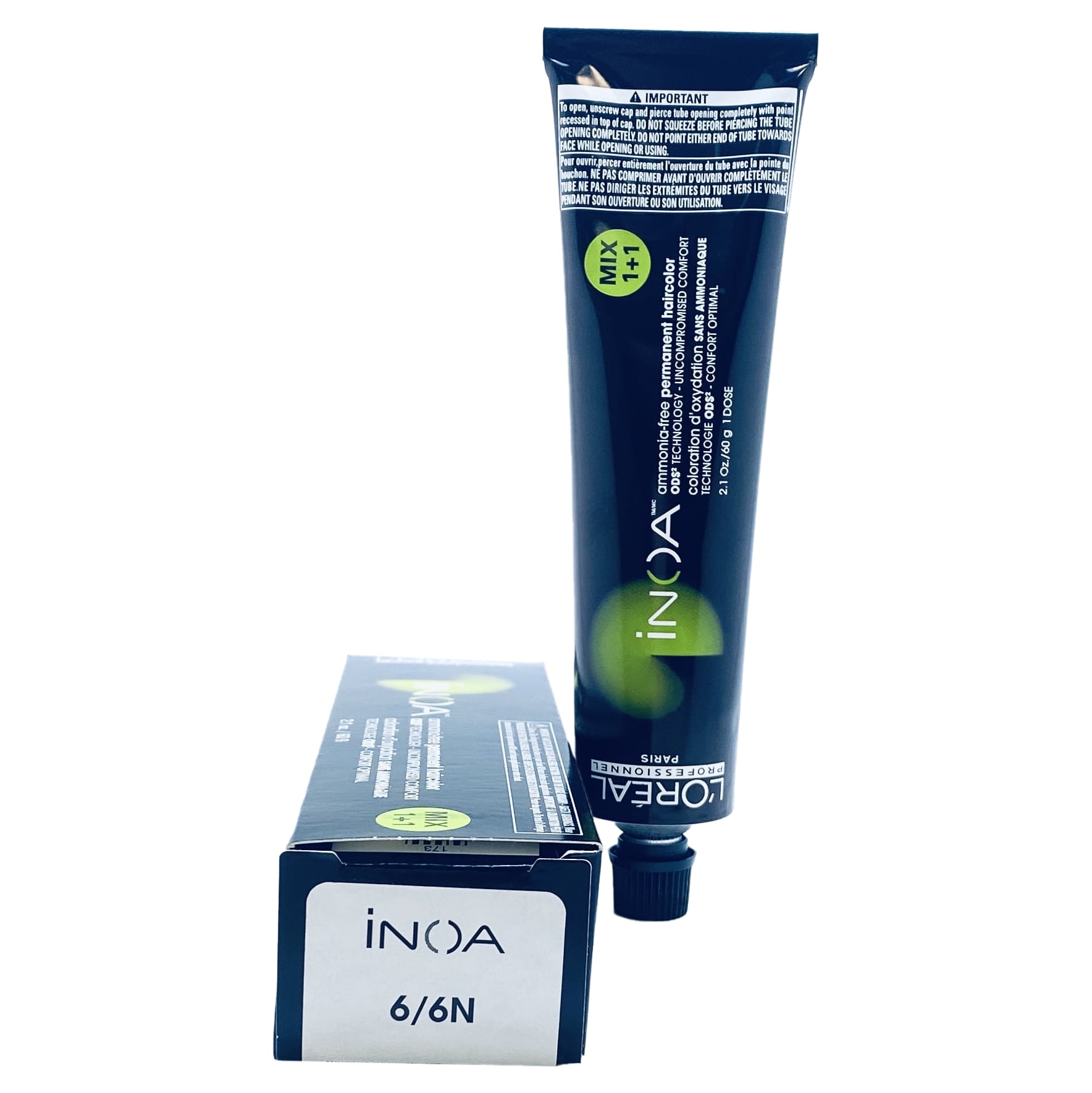 L'Oreal Paris INOA Permanent Hair Color 6/6N, Ammonia Free, 1.7oz ...