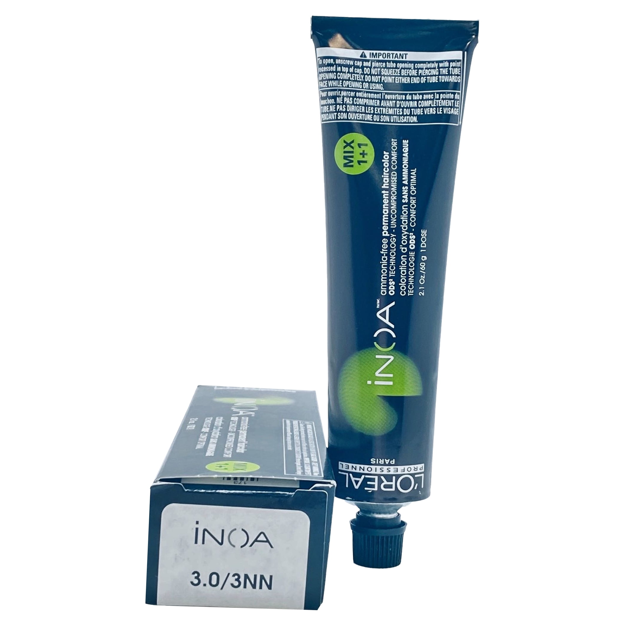 Loreal Inoa 3.0/3NN - Ammonia Free Permanent Haircolor 2.1 oz - Walmart.com
