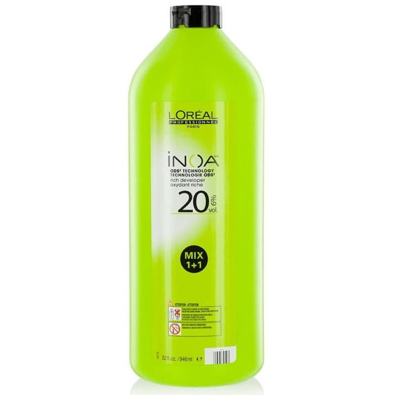 L'Oreal Paris Inoa Rich Developer, 20 Volume, 32 oz, Covers White Hair ...
