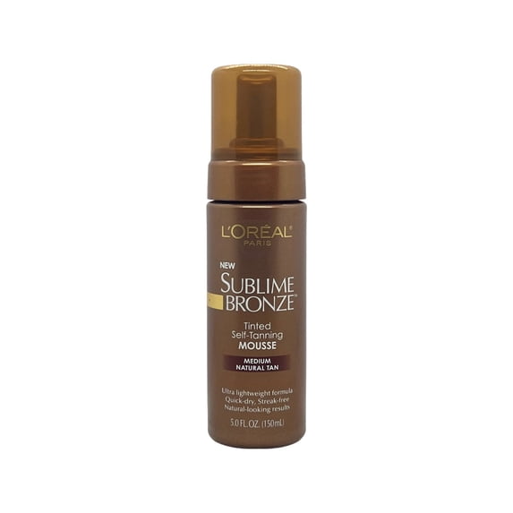 L'Oreal Paris Sublime Bronze Self-Tanning Mousse, Lightweight, Quick ...