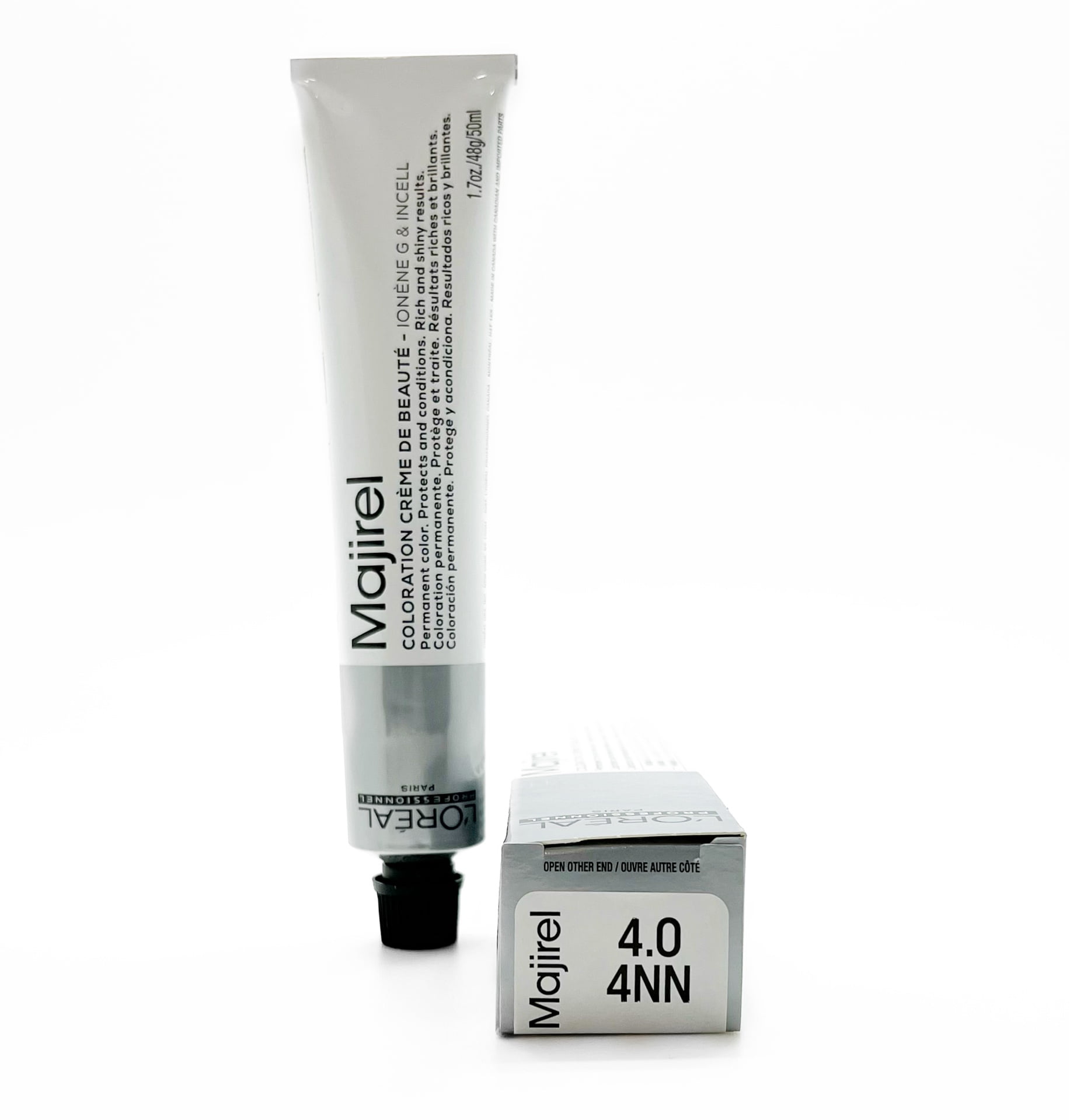 L'Oreal Paris Majirel Ionene G Incell Permanent Creme Color 4.0/4NN, 1. ...