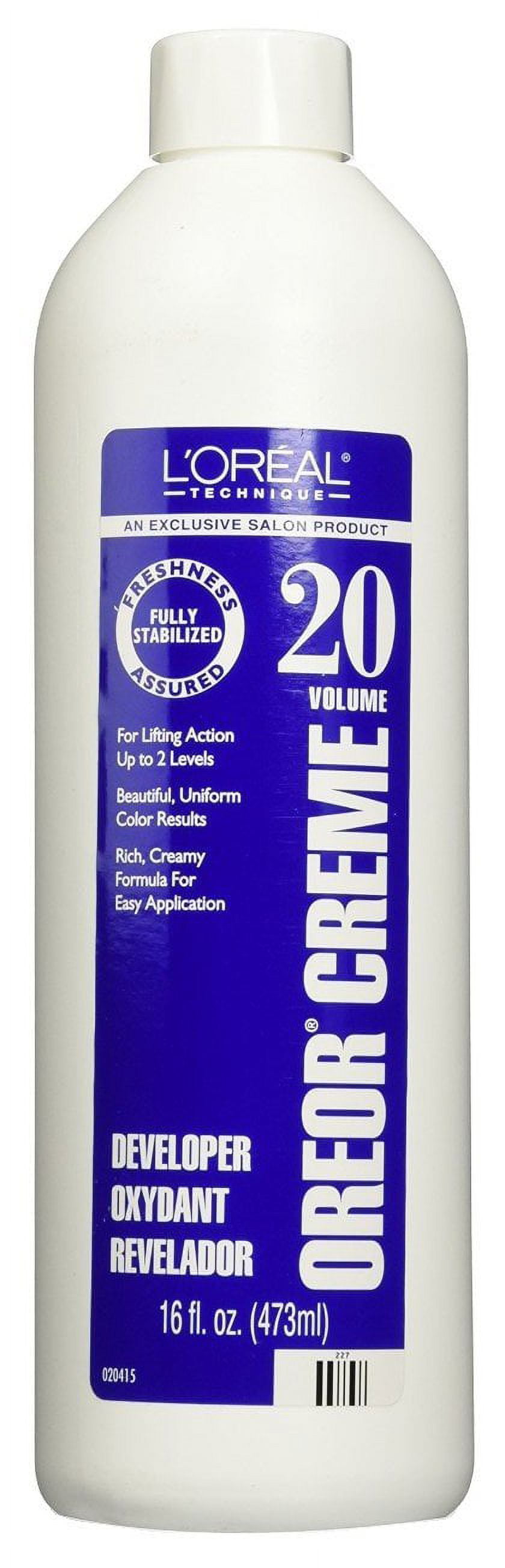 Loreal Oreor Creme 20 Volume Developer 16 Ounce (473Ml) (2 Pack ...