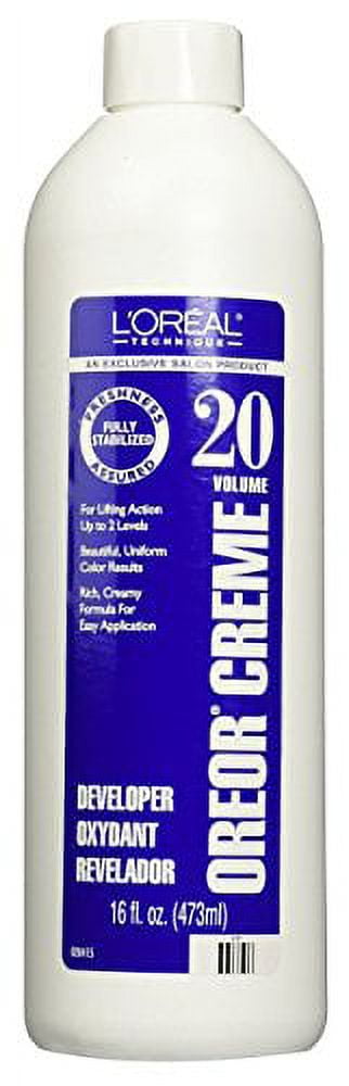 Loreal Oreor Creme 20 Volume Developer 16 Ounce (473ml) (6 Pack ...