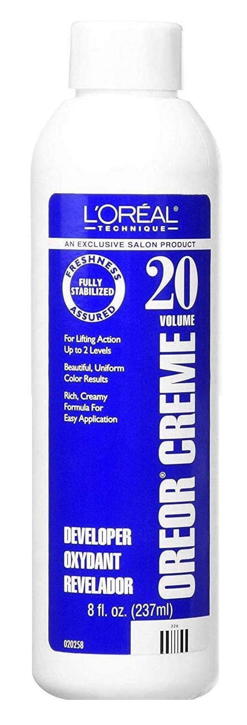 Loreal Oreor Creme 20 Volume Developer 8Oz (6 Pack) - Walmart.com